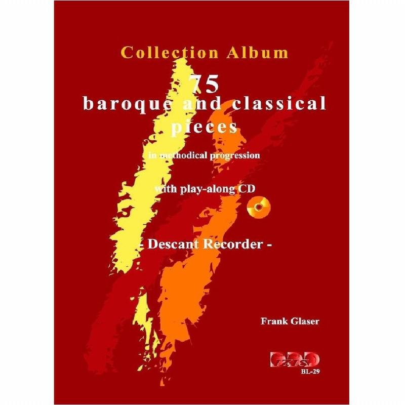 75 Baroque and classical pieces - Blokfluit / Recorder
