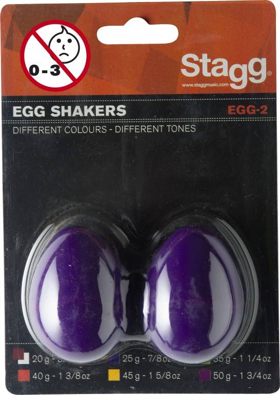 Stagg Egg-2 Shaker Egg Paars