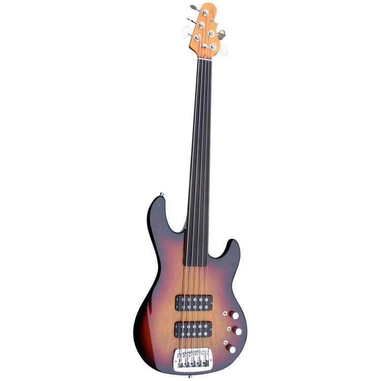 G&L L2500 5-snarige fretloze basgitaar occasion