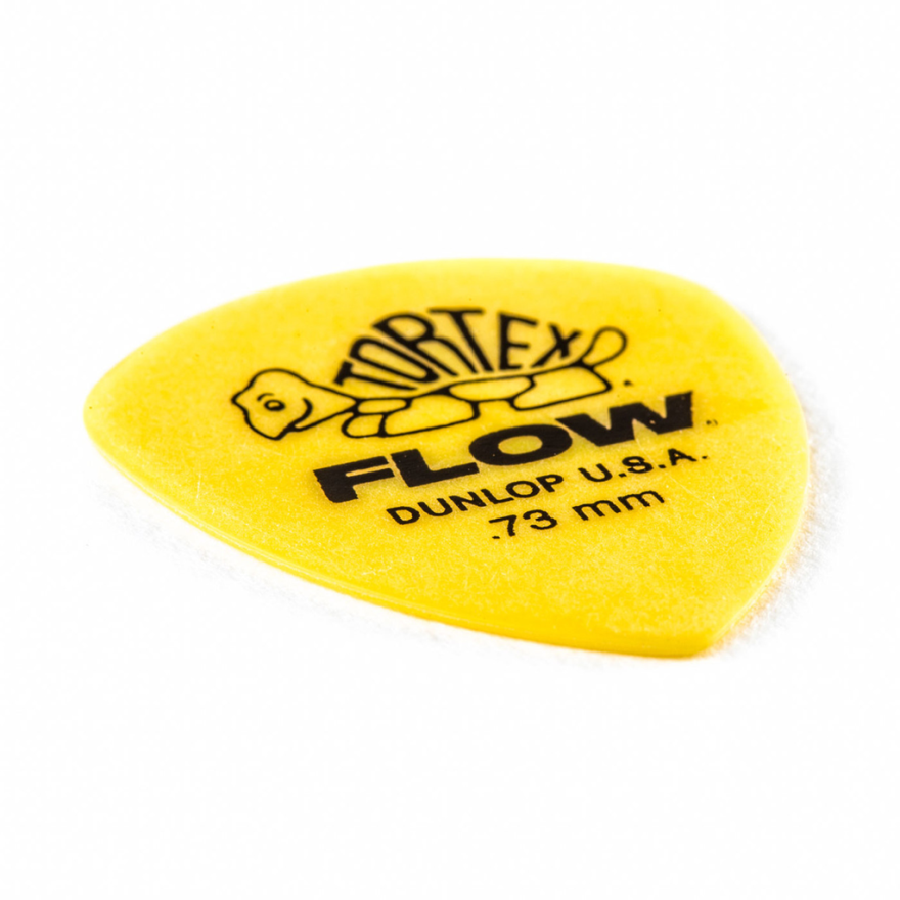 Dunlop Tortex Flow 0.73mm Gelb - 12-pack
